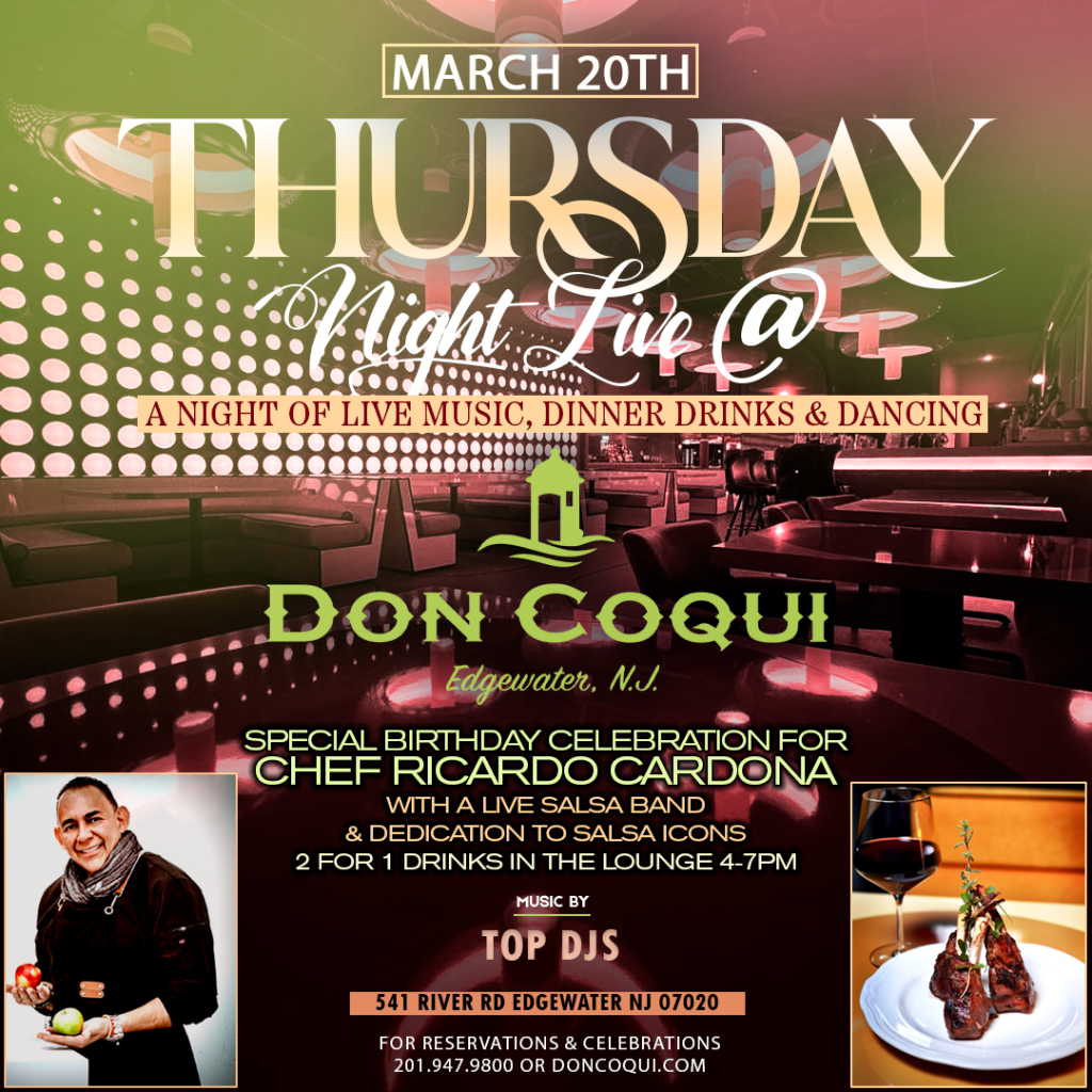Don Coqui Edgewater, NJ: Authentic Latin Caribbean Cuisine